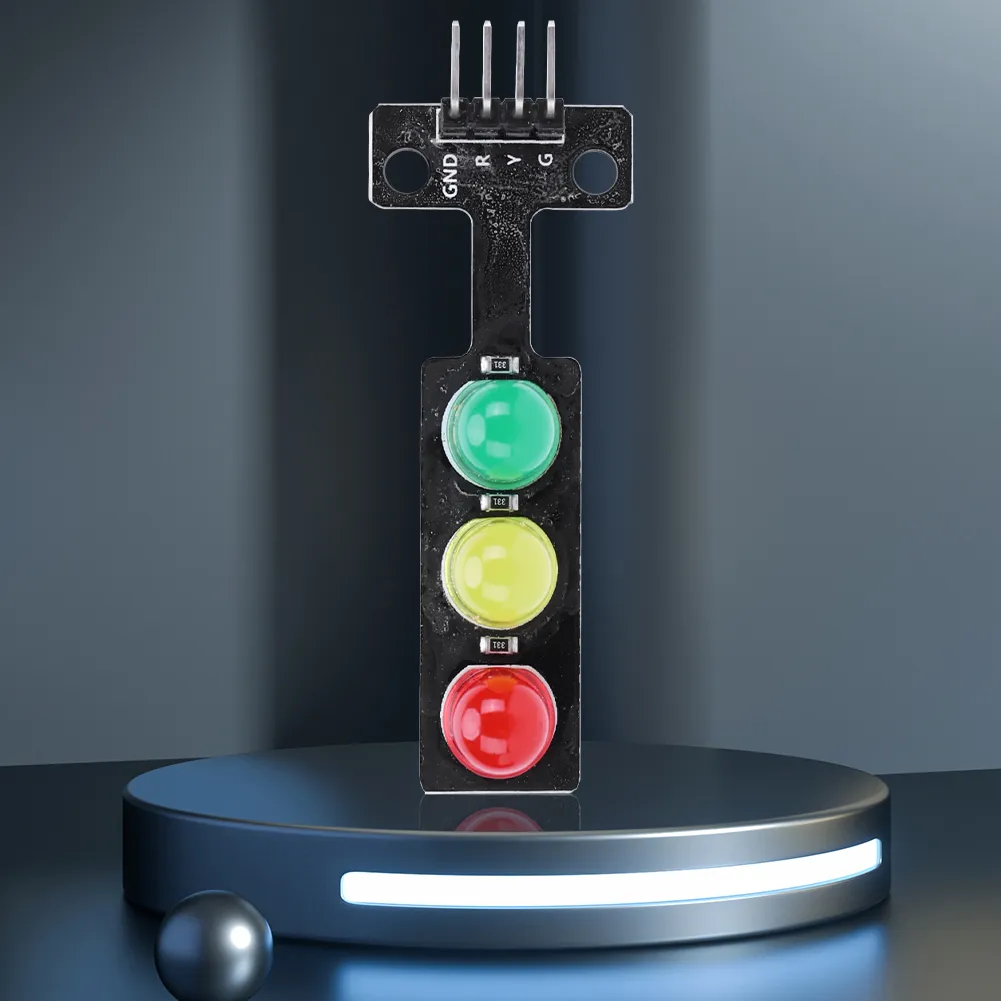 Upgraded 5V Traffic Light Module - Red, Yellow, Green - 5mm LED Traffic ...