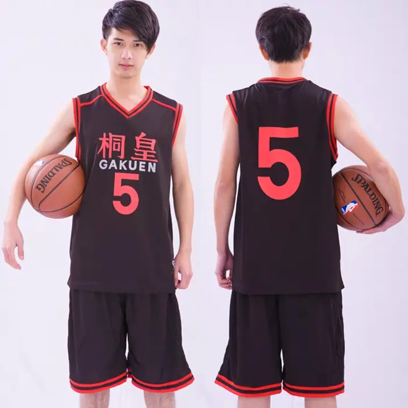 Anime Jersey Set: Lightweight Basketball Sportswear, GAKUEN School ...