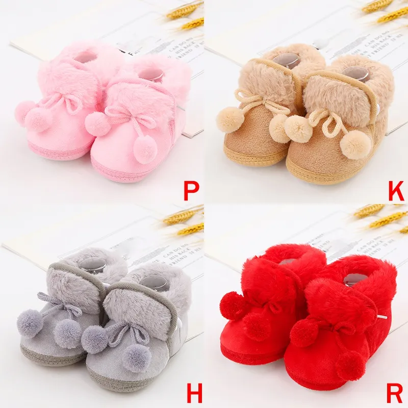 Baby Fluffy Snow Boots: Soft Warm Toddler Crawling Shoes for Winter ...