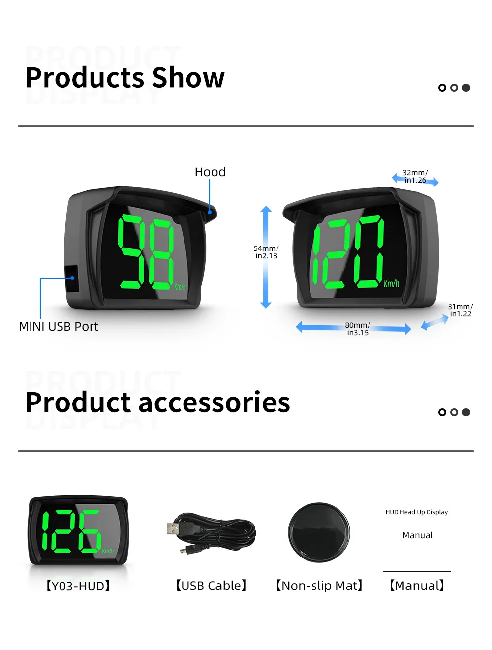 Boat Gps Digital GPS HUD Speedometer Car Head Up Display Compass KMH ...