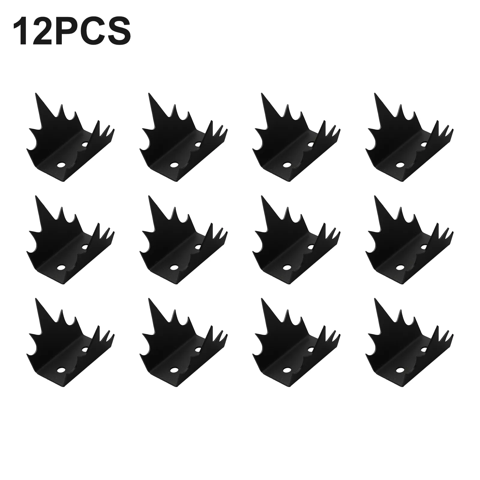 19cm Black Wall Spikes Fence Nails Accessories 20-Pack - Sturdy ...