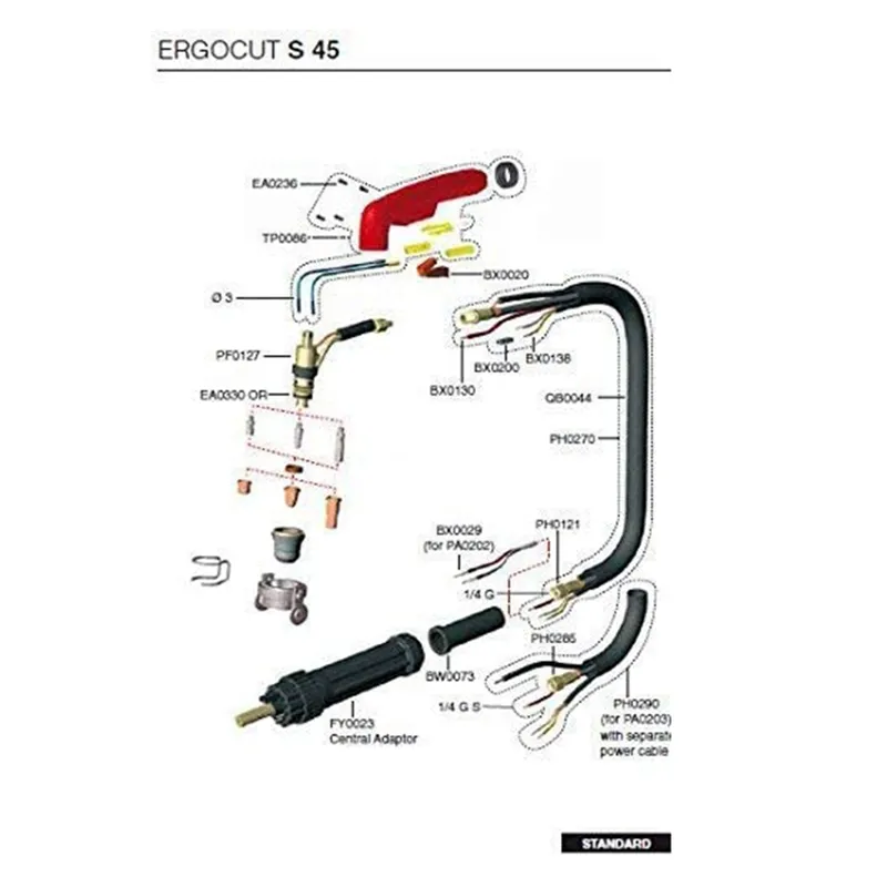 DHgate.com:S45 Plasma Cutter Consumables: 23Pcs Electrode, Nozzle ...