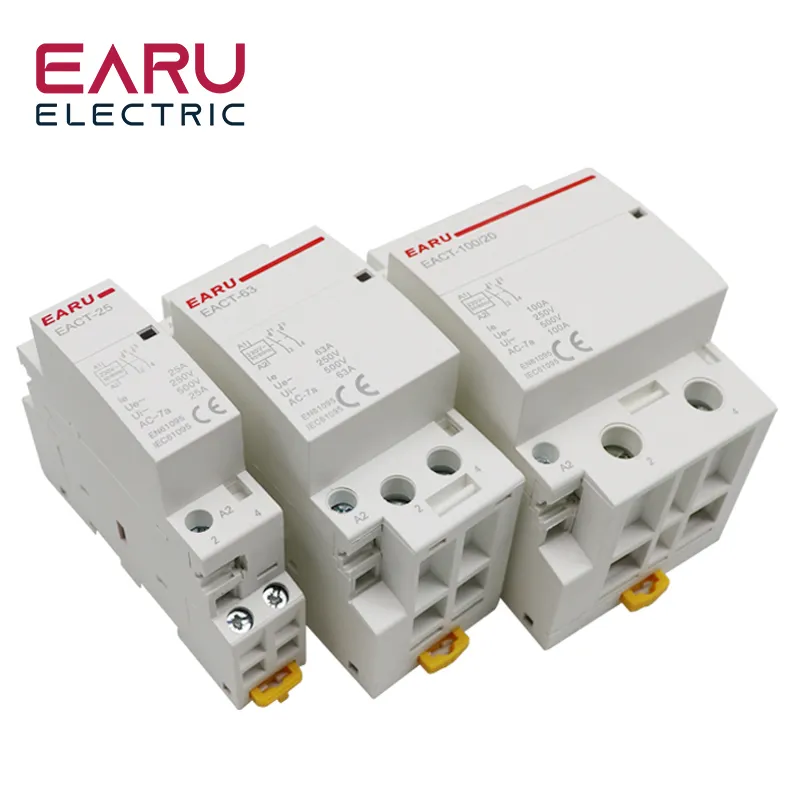 12 Volt DC Timer Switch Kit 2P 16 100A AC/DC Modular Contactor Switch ...