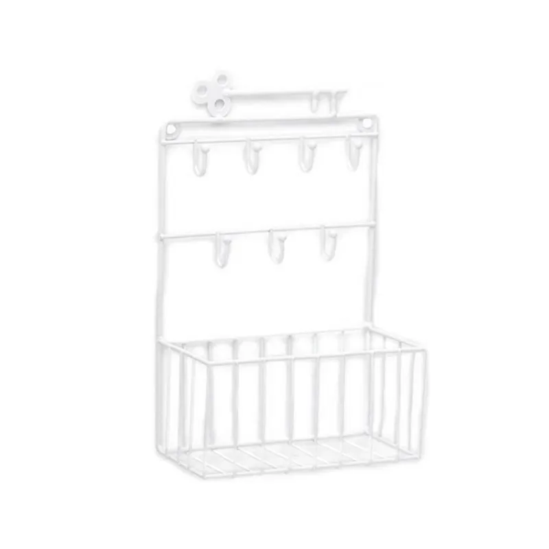 Rustic Wall-Mounted Mail & Key Organizer: Wood Holder with Pocket for ...