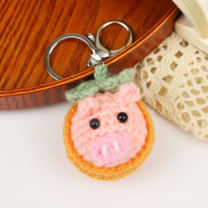 2024Crocheted Animal Keychains: Handmade Frog & Duck Plush Bag Charms ...
