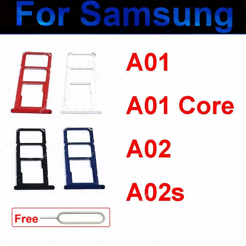 Samsung Dual SIM Card Hard Drive Adapter Holder Replacement For A01, A015,A01 Core, E13/A02 ...
