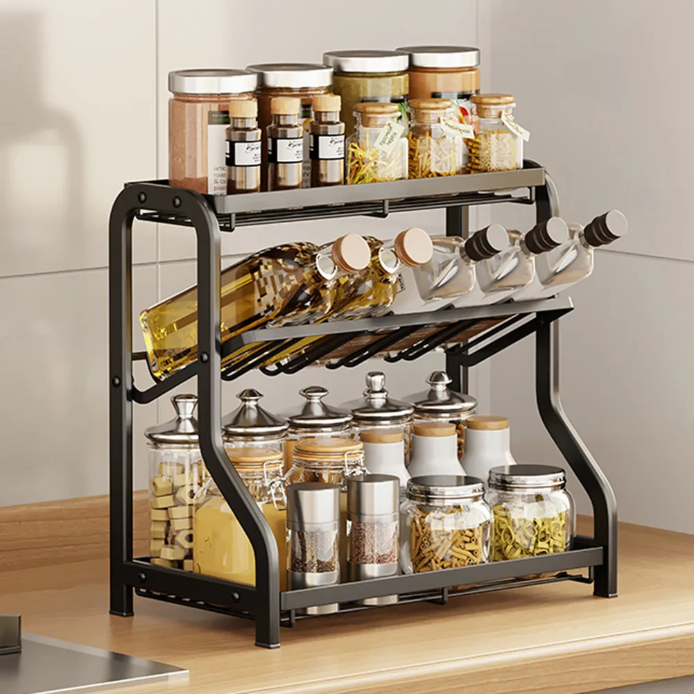 DHgate.com:3-Tier Kitchen Countertop Spice Rack Organizer - Waterproof ...