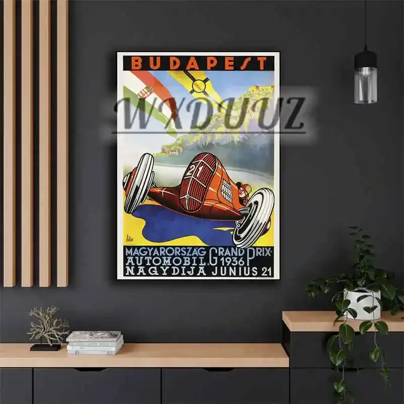 Monaco Grand Prix1966 Formula One Retro F1 Racing Posters Vintage ...