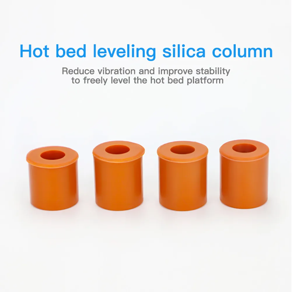 Silicone Bed Leveling Pillars, 4-Pack, Compatible with Creality Ender-3 ...