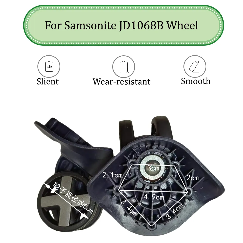 For Samsonite JD1068B Universal Wheel Trolley Case Wheel Replacement ...