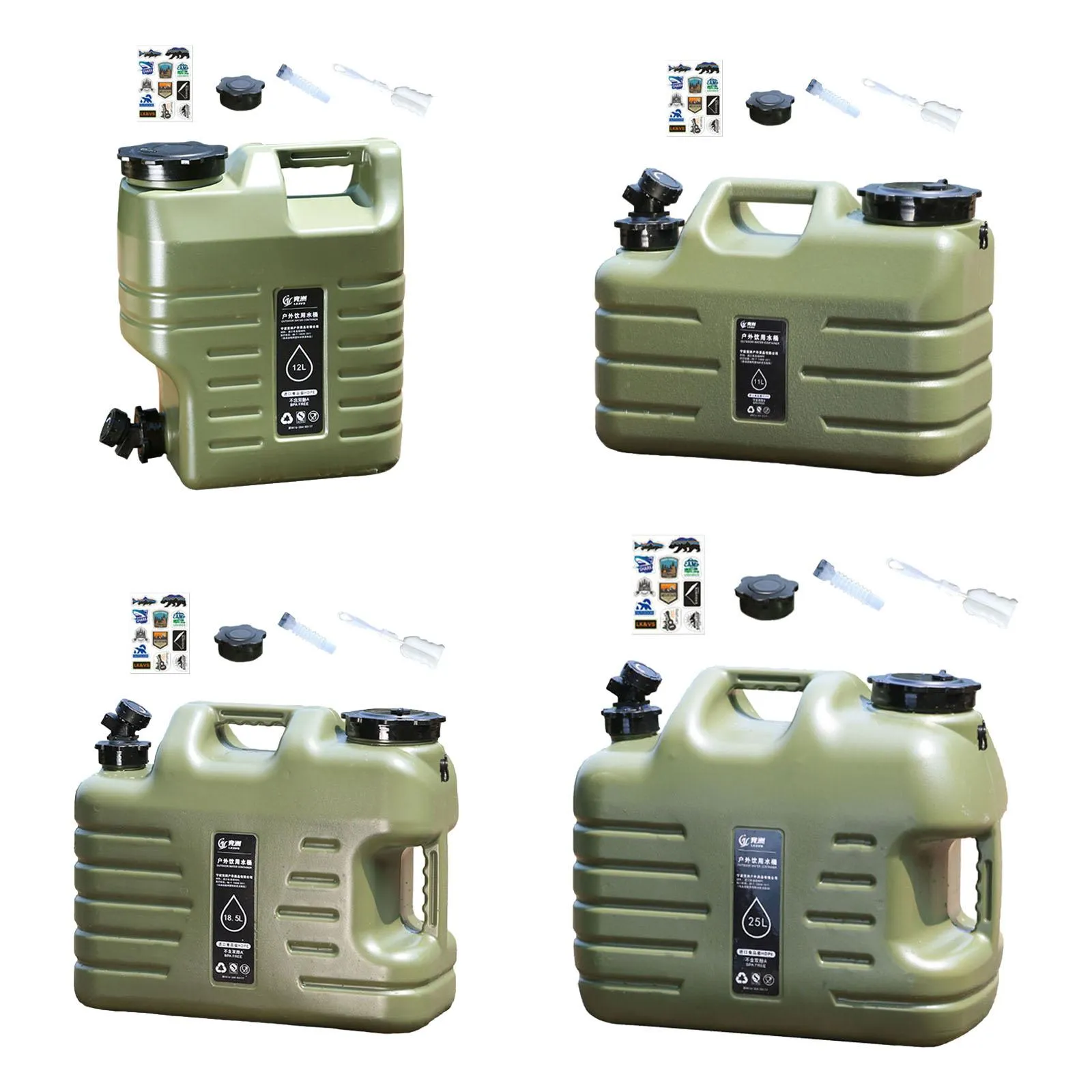 Collapsible Water Container With Faucet Portable Water Storage Jug For ...