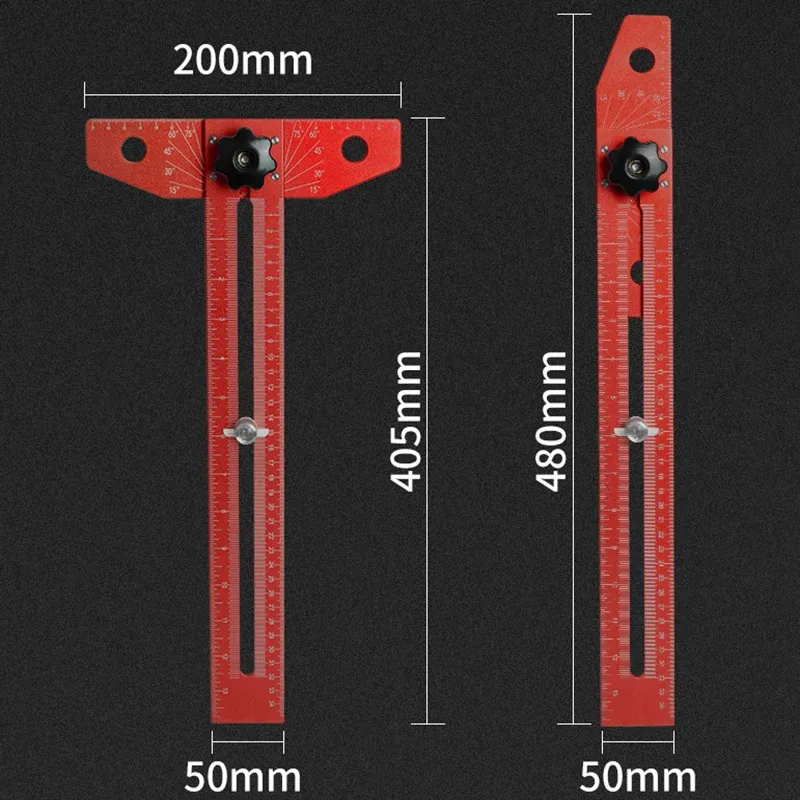 DHgate.com:T-Type 300mm Multi-Angle Scribing Ruler - Aluminum Alloy ...