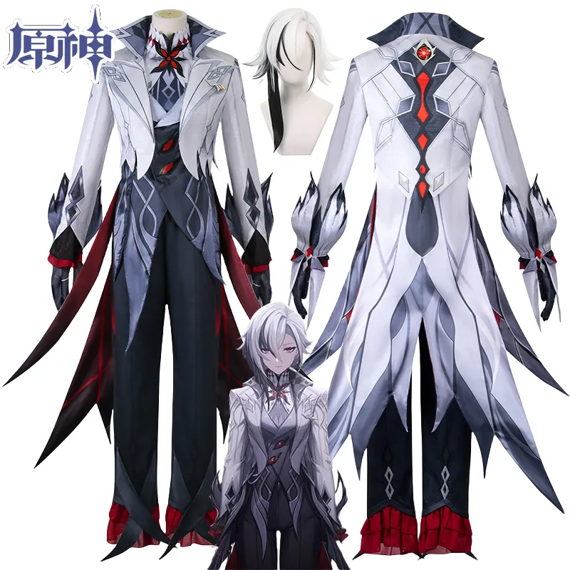 Genshin Impact Arlecchino Cosplay Costume The Knave Uniform For Women ...