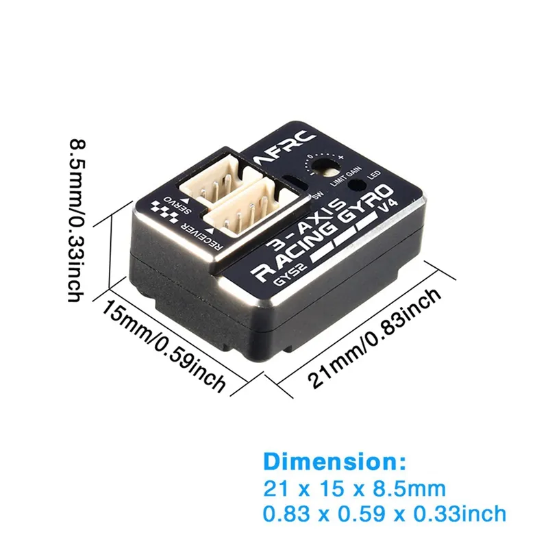 DHgate.com:2 Pack GYS-2 V4 3-Axis Racing Gyro Drift Car Stabilizer EPA AVCS for 1/24 to 1/10 RC ...