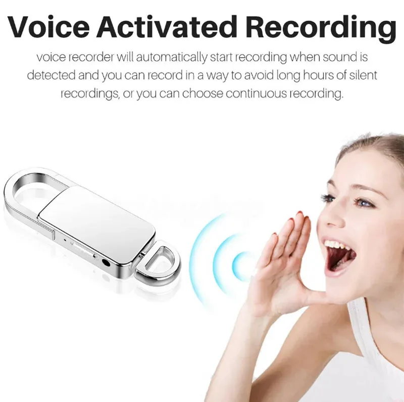 Smart Audio Voice Activated Recorder Mini Dictaphone Professional ...