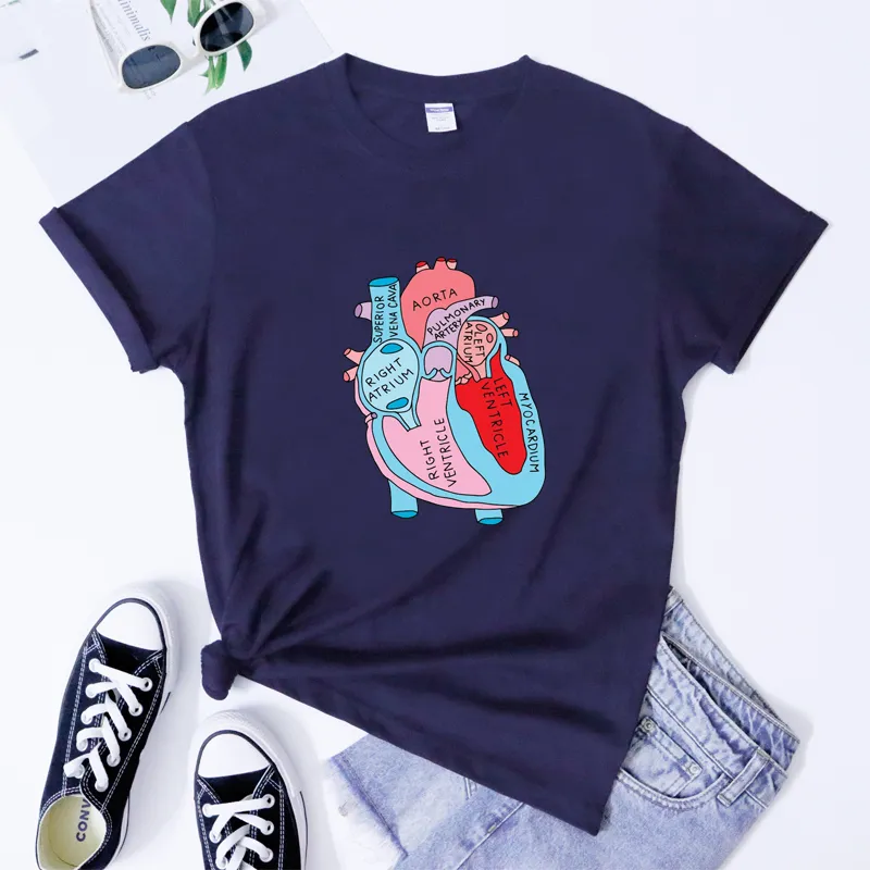 Heart Anatomy T-Shirt: Stylish Sassy Gift for CVICU Nurses - Cath Lab ...