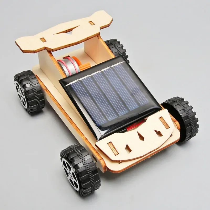 DIY Wooden Solar Car Science Experiment Kit: Building Projects ...