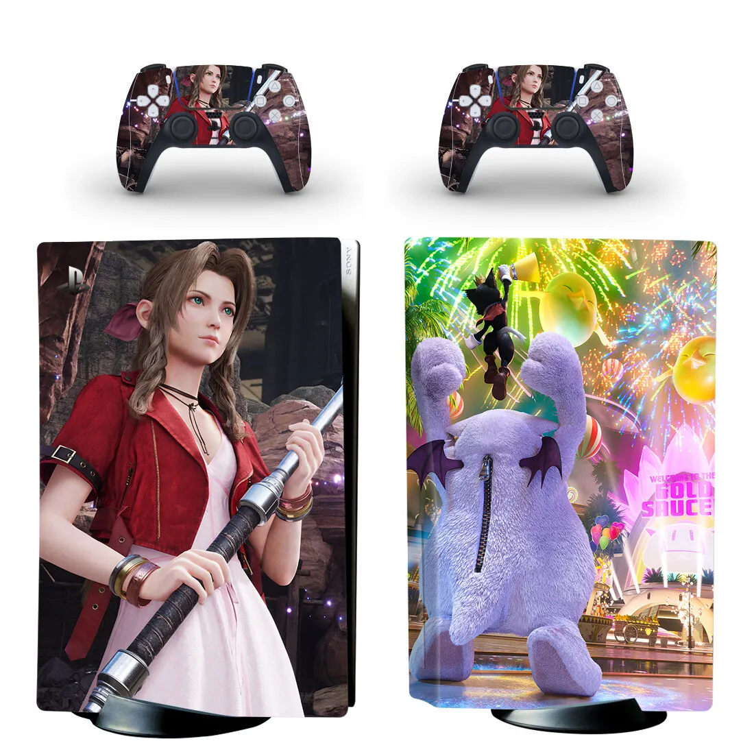 Reset Your Console with Final Fantasy VII Rebirth PS5 Disc Skin Sticker ...