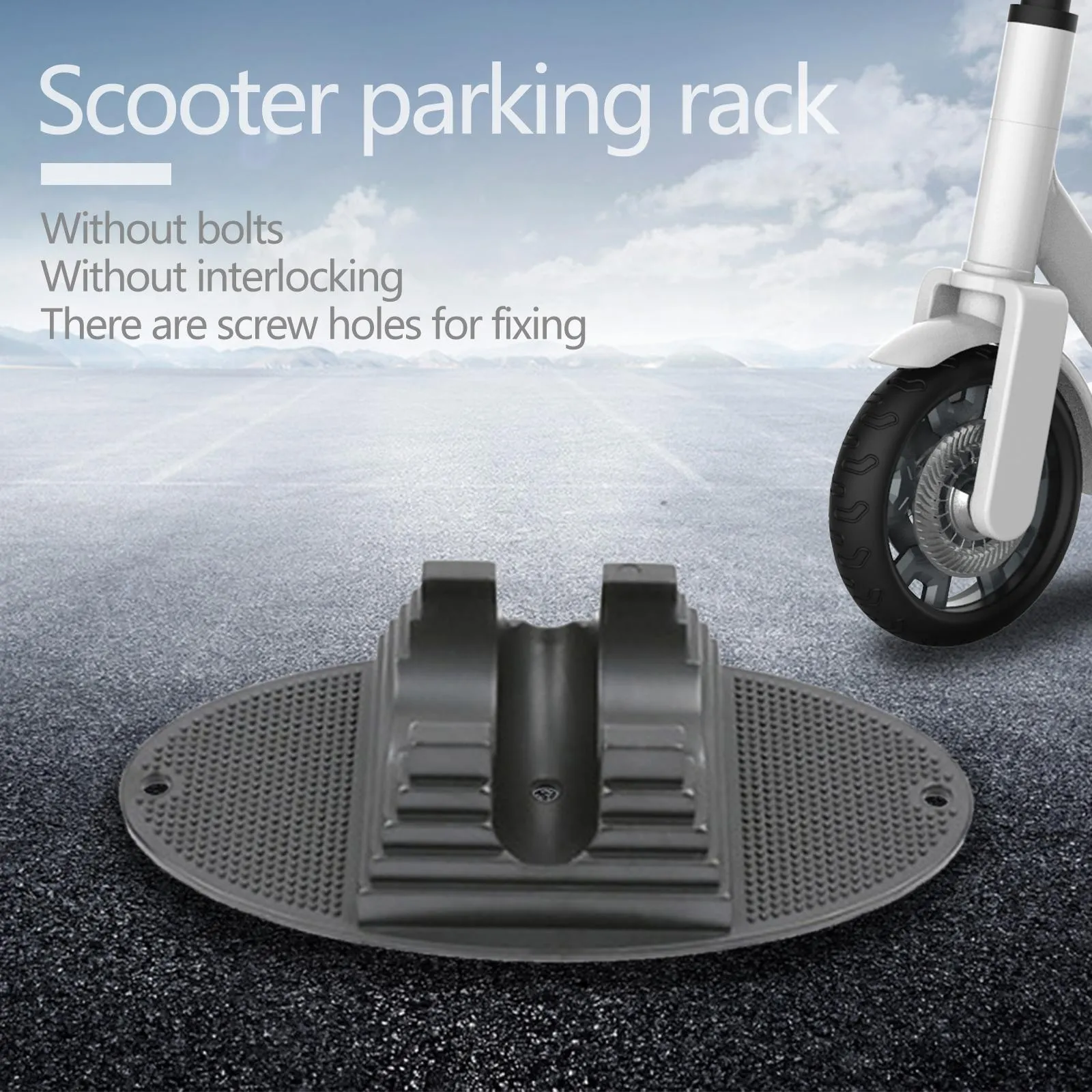 DHgate.com:Sturdy Steel Scooter Parking Rack, Black - Outdoor Kick ...