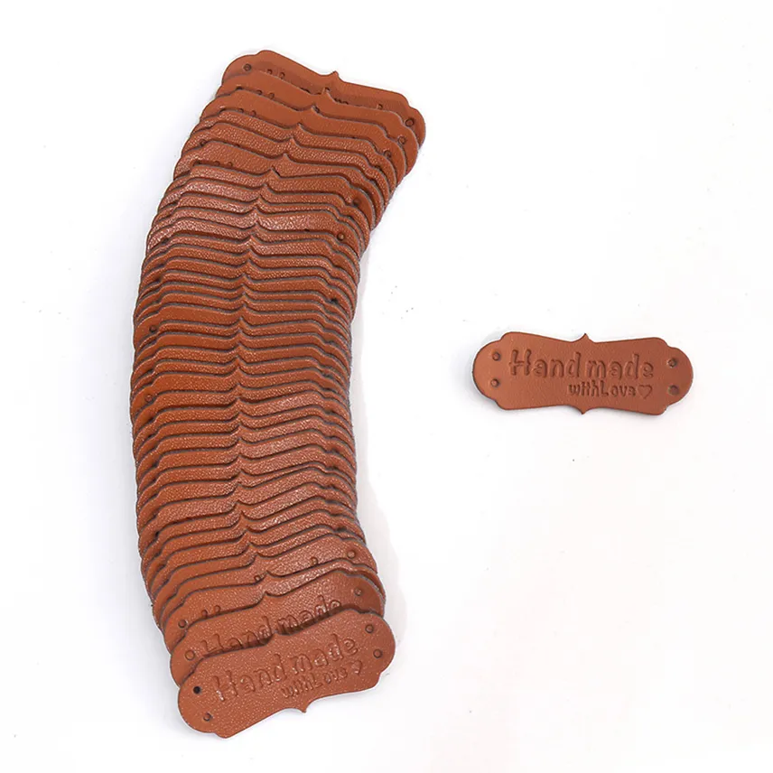 Handmade Genuine Leather Tags for Clothing and Hats from Dhgate Fabric ...