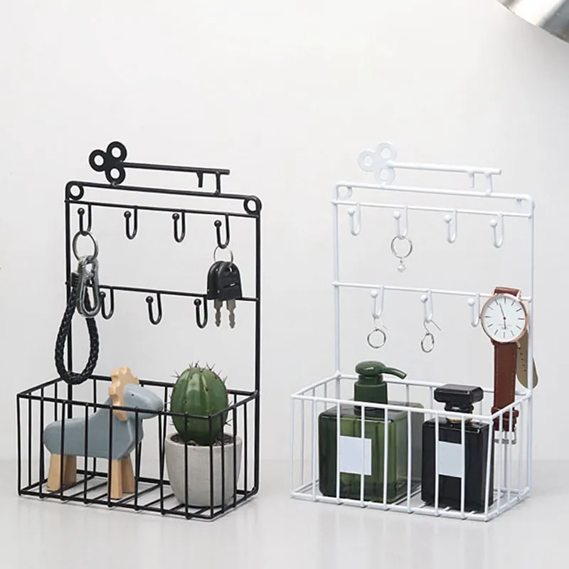Rustic Wall-Mounted Mail & Key Organizer: Wood Holder with Pocket for ...