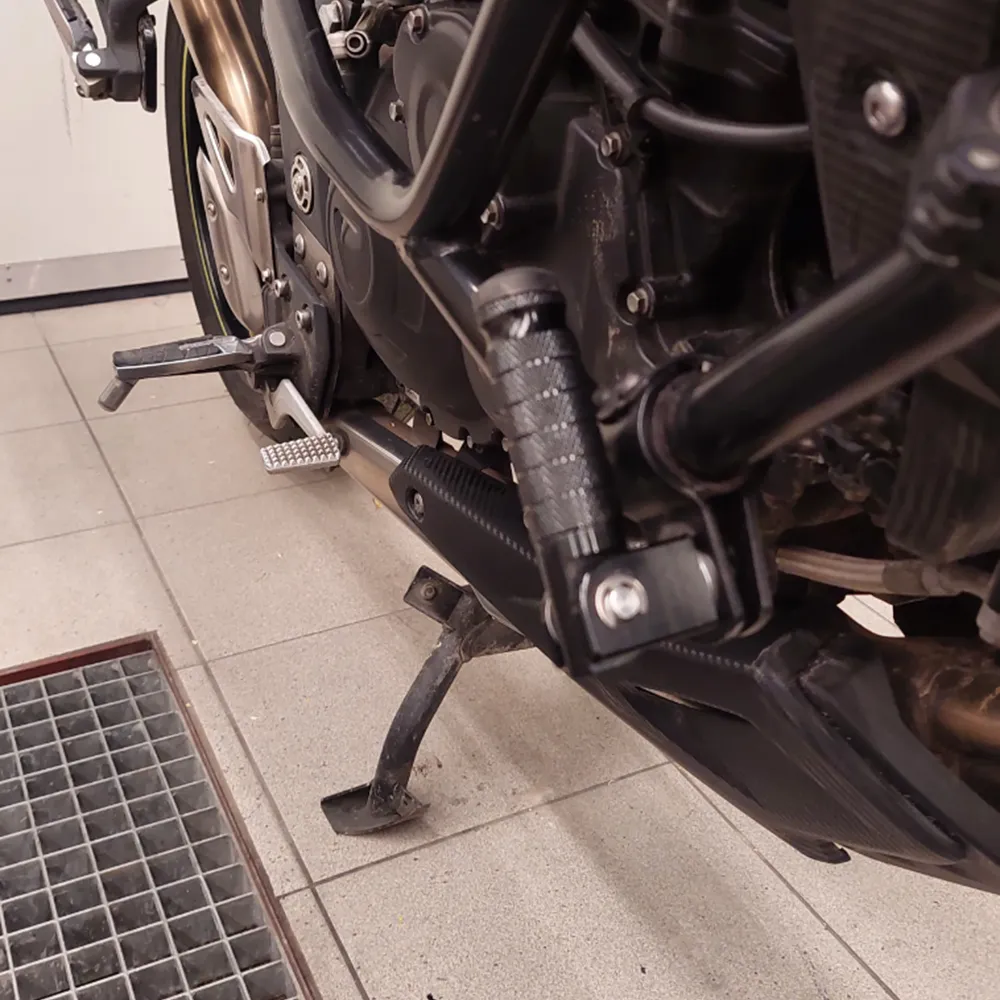 Foldable Highway Footrest Foot Pegs for Honda Motorcycles, Black, Pair ...