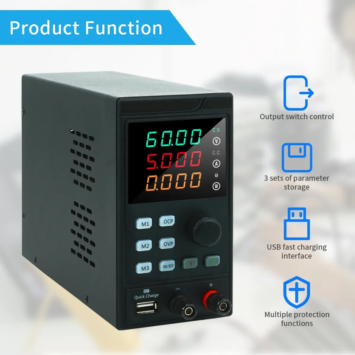 MYAMI 30V 32V 10A With USB/RS485 60V 5A 150V 2A AC To DC Lab Adjustable ...