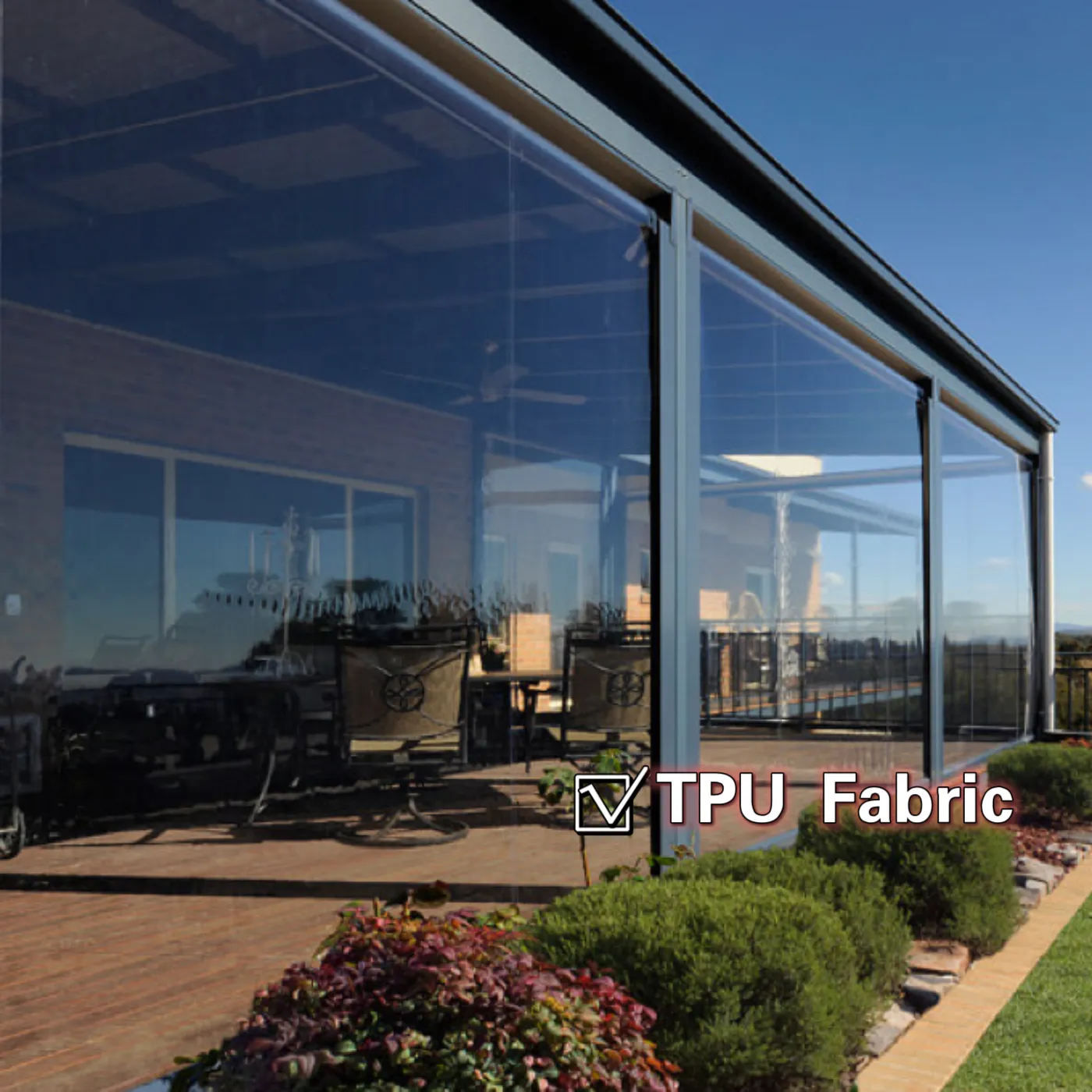 DHgate.com:BOLAIEN Motorized Balcony Roller Shades, Clear TPU Outdoor ...