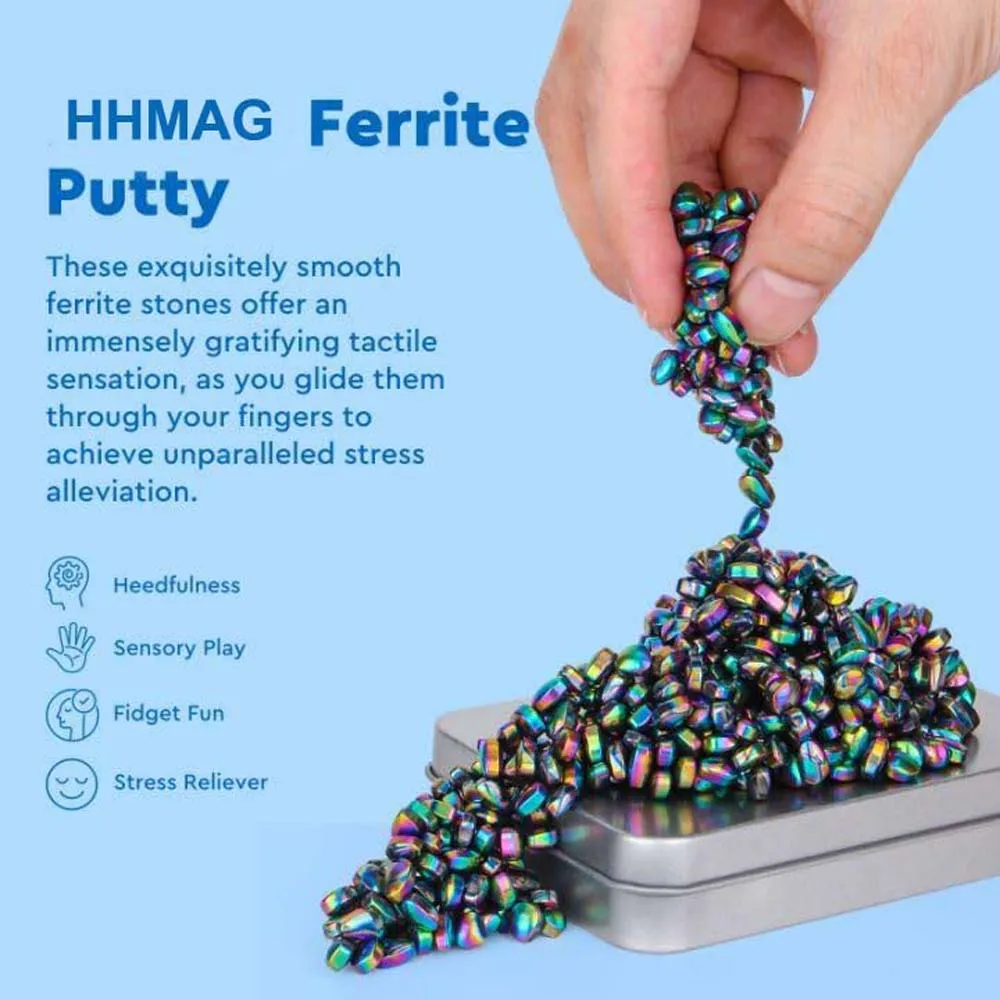 Colorful Ferrite Putty with Over 500 Small Metal Stars for Crafts ...