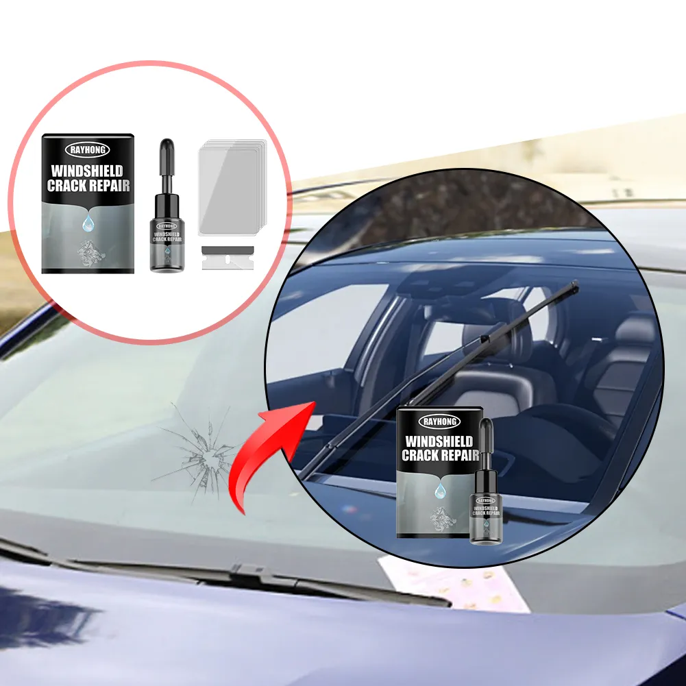 Advanced Windshield Repair Fluid Kit - DIY Car Glass Scratch & Crack ...