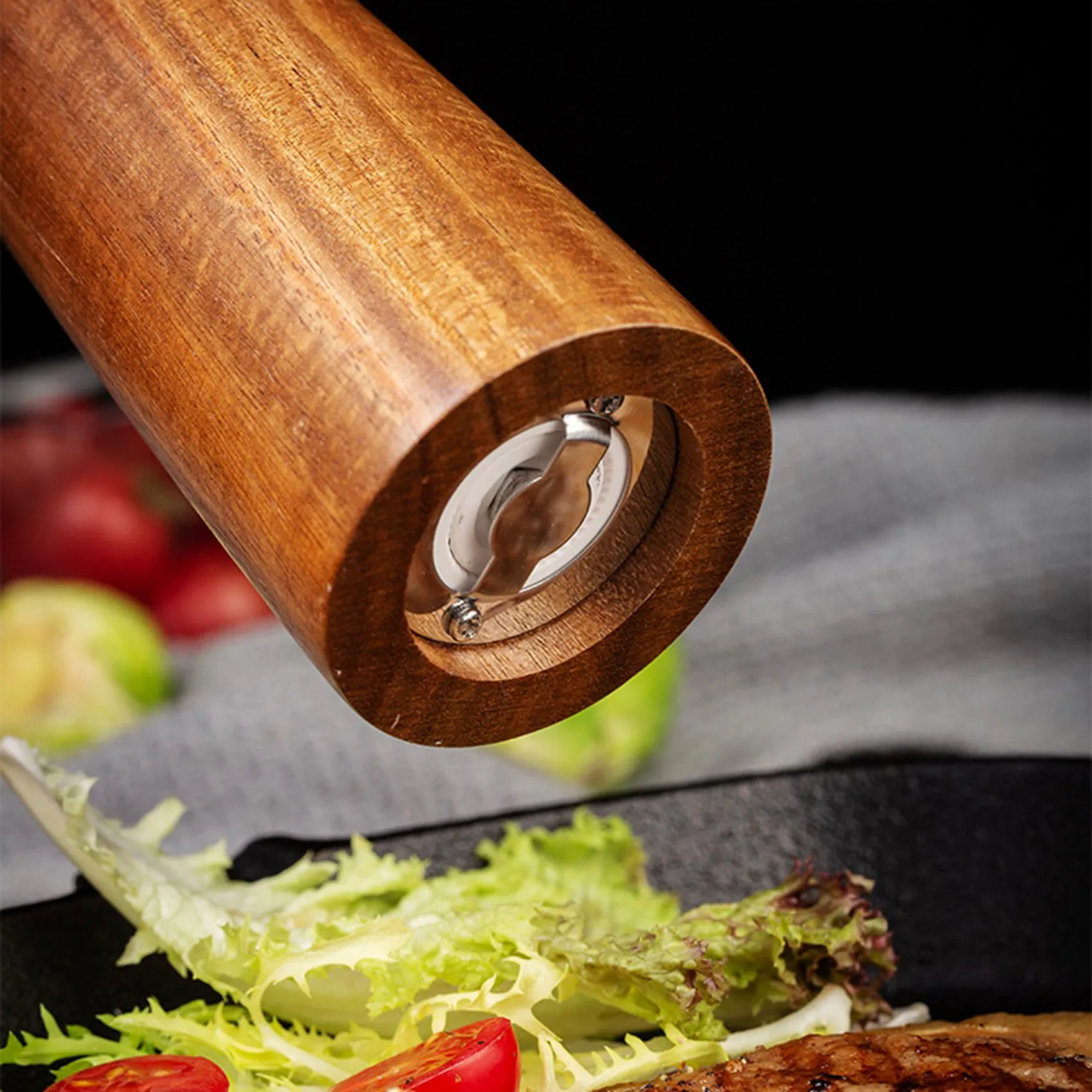 DHgate.com:Premium Noble Wooden Pepper Mills - Ceramic Grinder Salt and ...