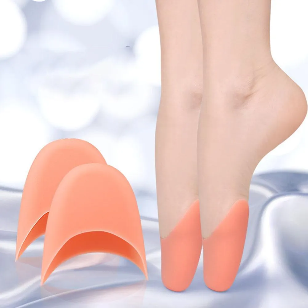 2-Pack Soft Silicone Gel Toe Caps, Breathable Protective Pads for ...