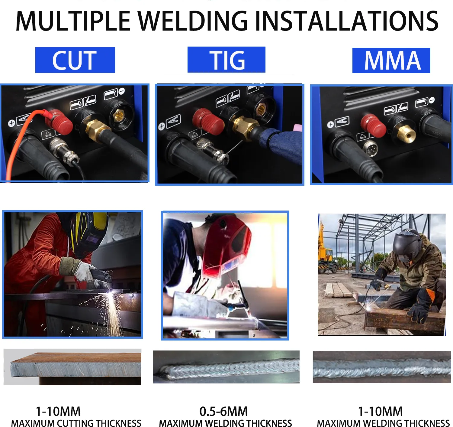 Wholesale PLASMARGON 4 In 1 Plasma Cutter TIG Welding Machine 520TSCP ...