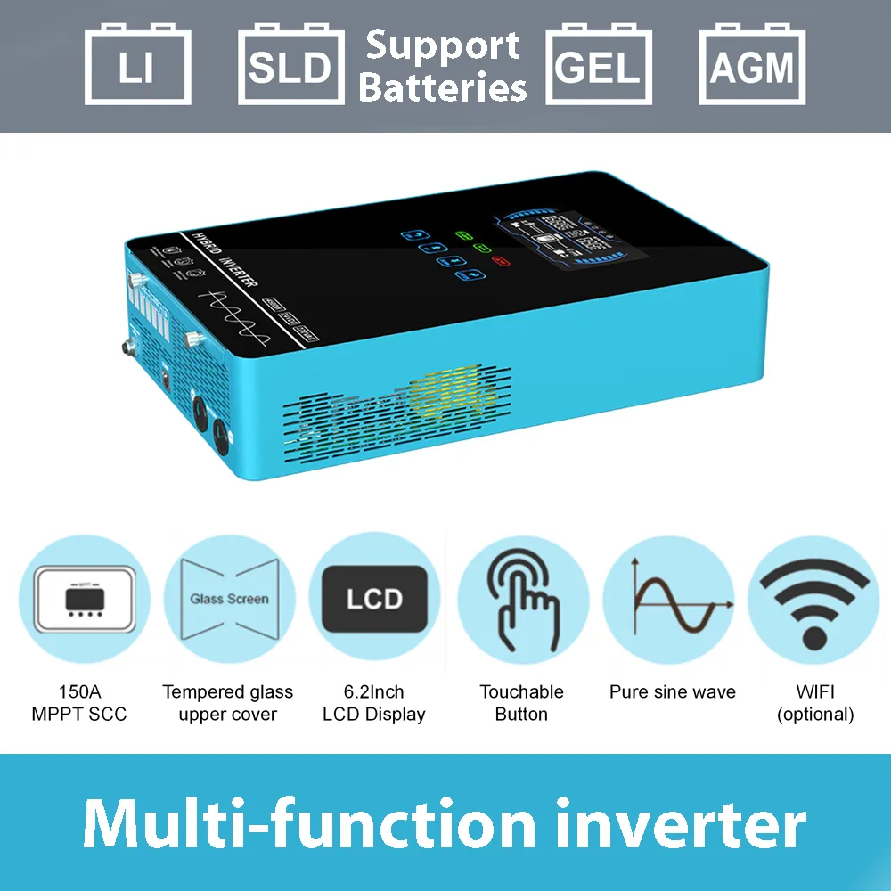 DHgate.com:4.5KW 24V Hybrid Solar Inverter MPPT 150A w/ Optional Wi-Fi ...