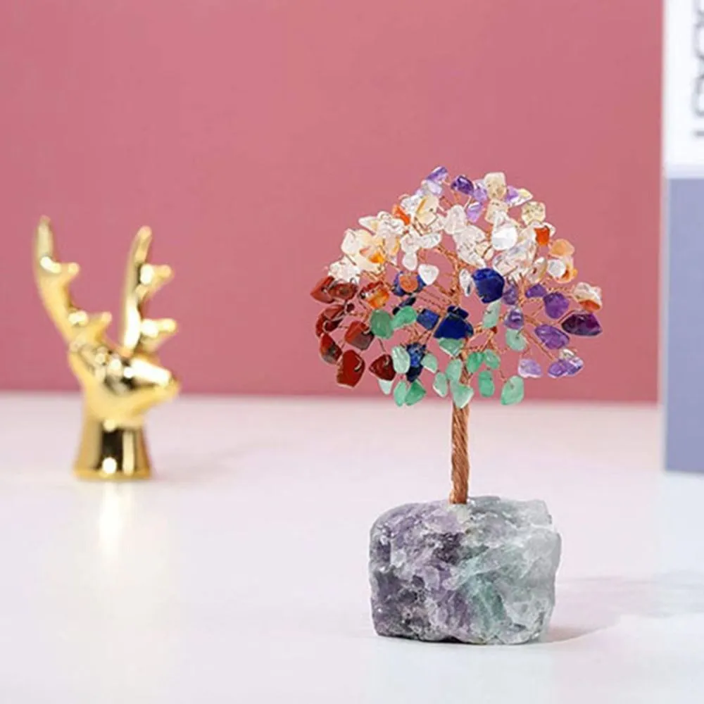Crystal Money Tree: Copper Feng Shui Tree, Home/Office Décor Reiki ...