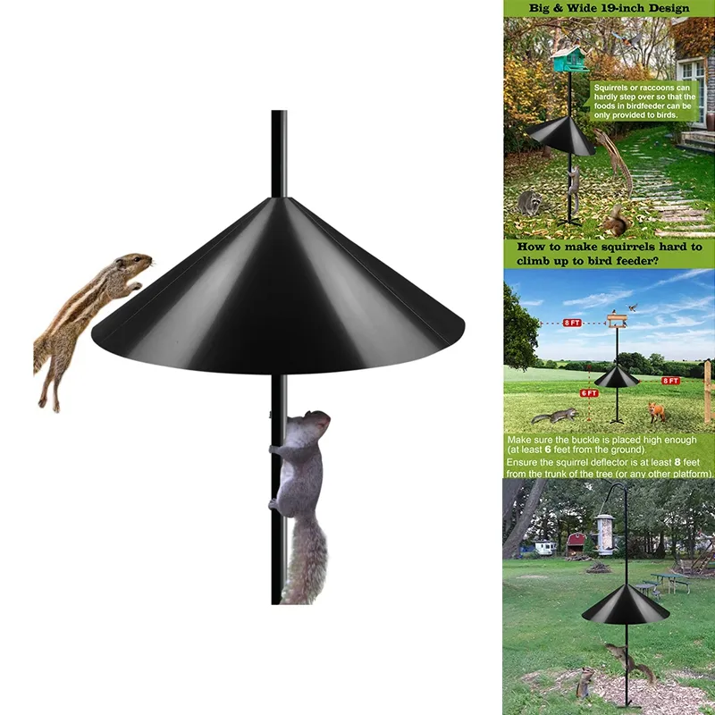 Premium Bird Feeder Guard - Stop Rodents! Galvanized Protection for ...