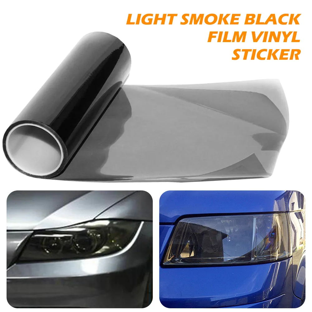 Smoke Headlights Vinyl Film: 30x150cm Light Black Auto Decorative ...