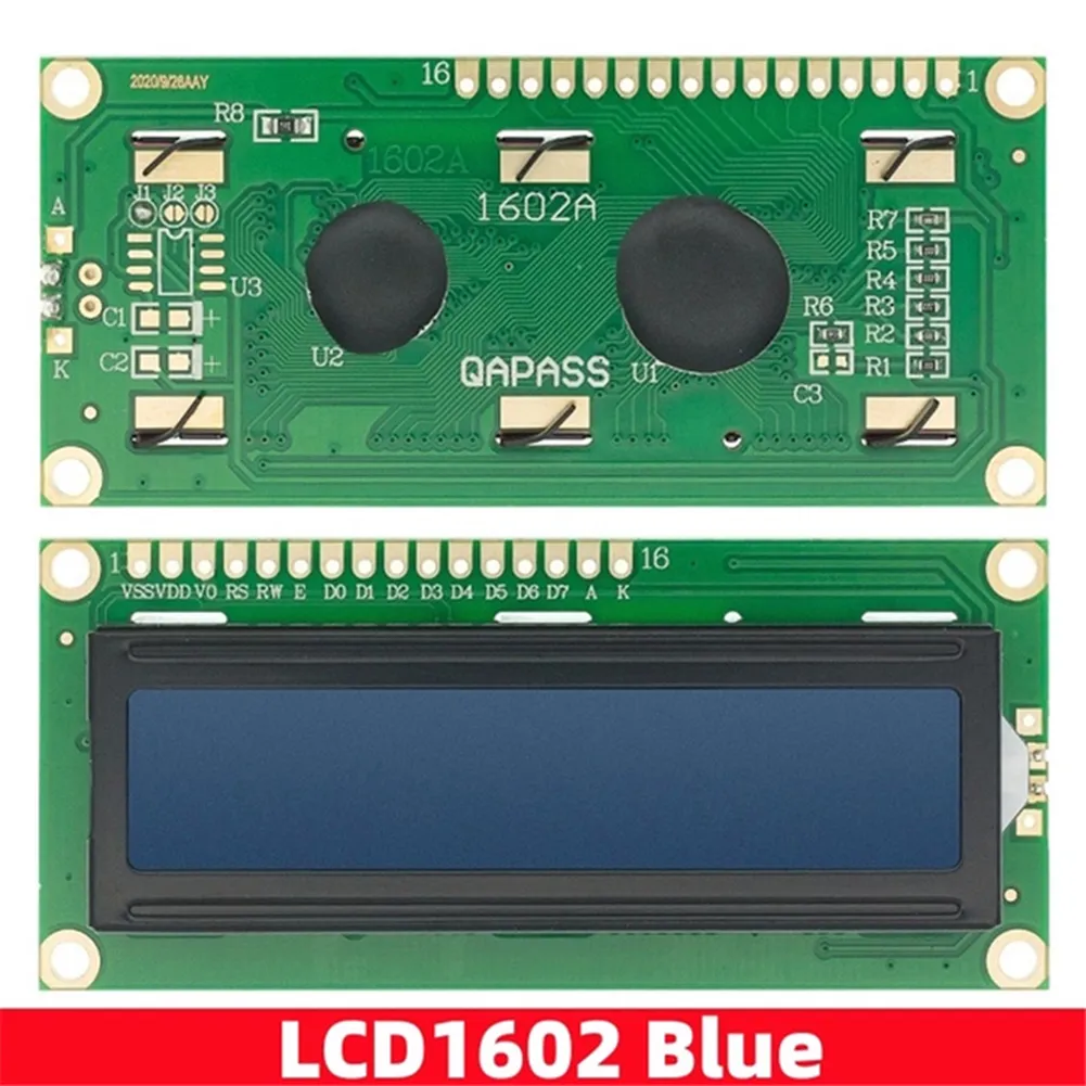 Reflective LCD Display Modules 5V Blue Serial SPI 16x2 Character LCD ...