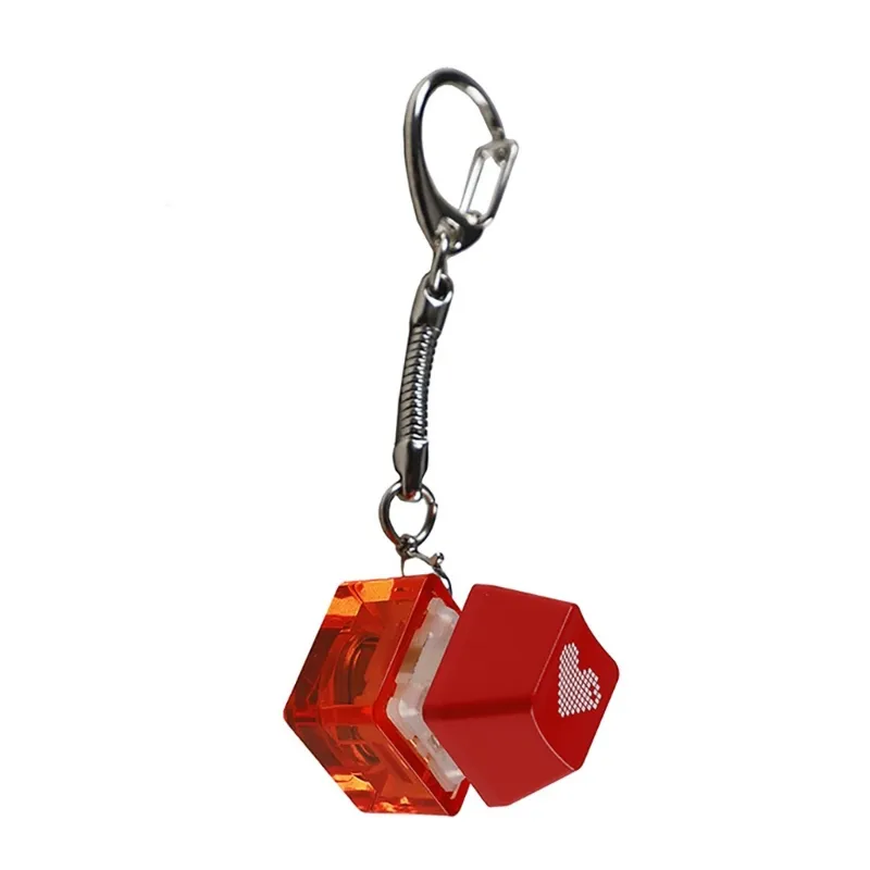 Red Switches Mechanical Keyboard Tester RGB Glowing Clicky Keychain ...