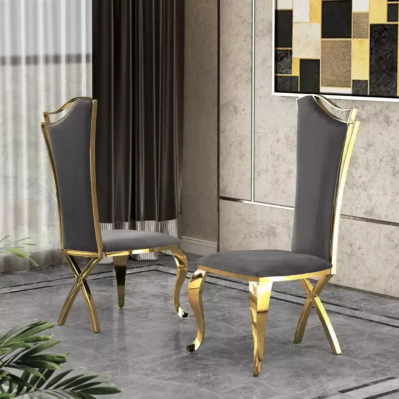 Velvet gold dining chair store