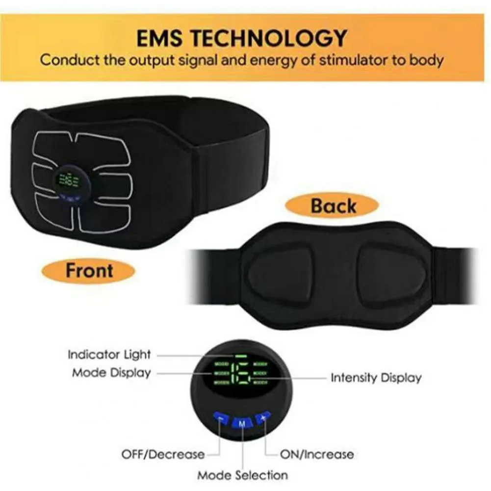 Ab Toning Belt: Electronic Muscle Stimulator for Core Workouts ...