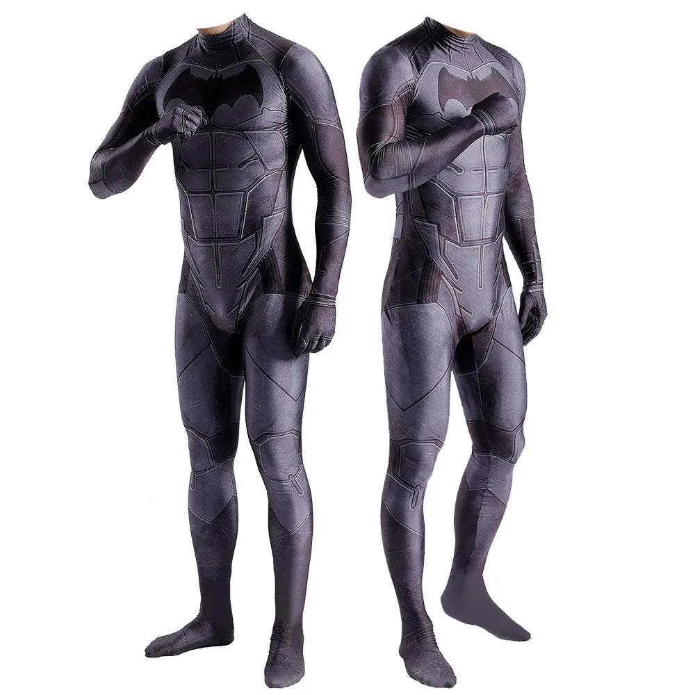 Batman Cosplay Costume Spandex Zentai Suit For Adults & Kids Halloween ...