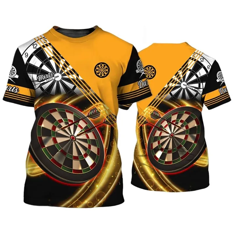Darting Enthusiasts Unite: Sporty 3D Darts Graphic T-Shirt for Men ...