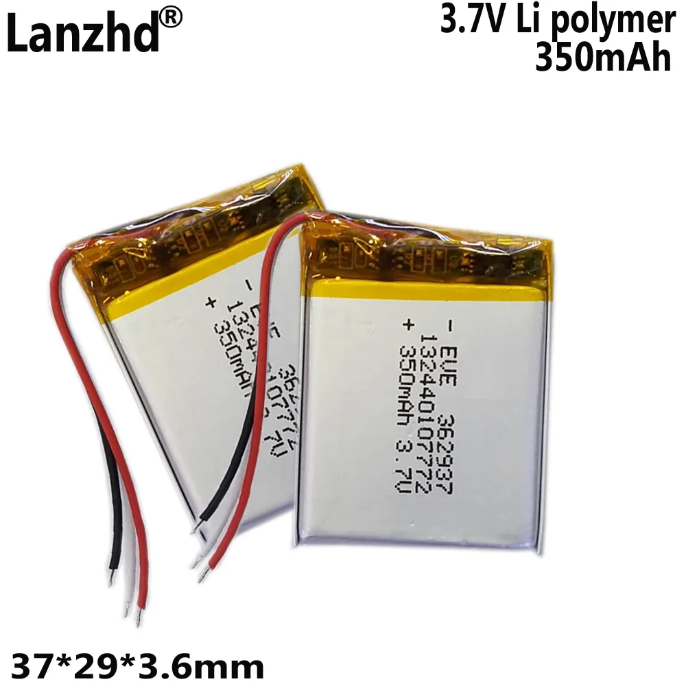 7V 350mAh Lithium Battery - Dashcam, Watch, MP3 Replacement Battery ...