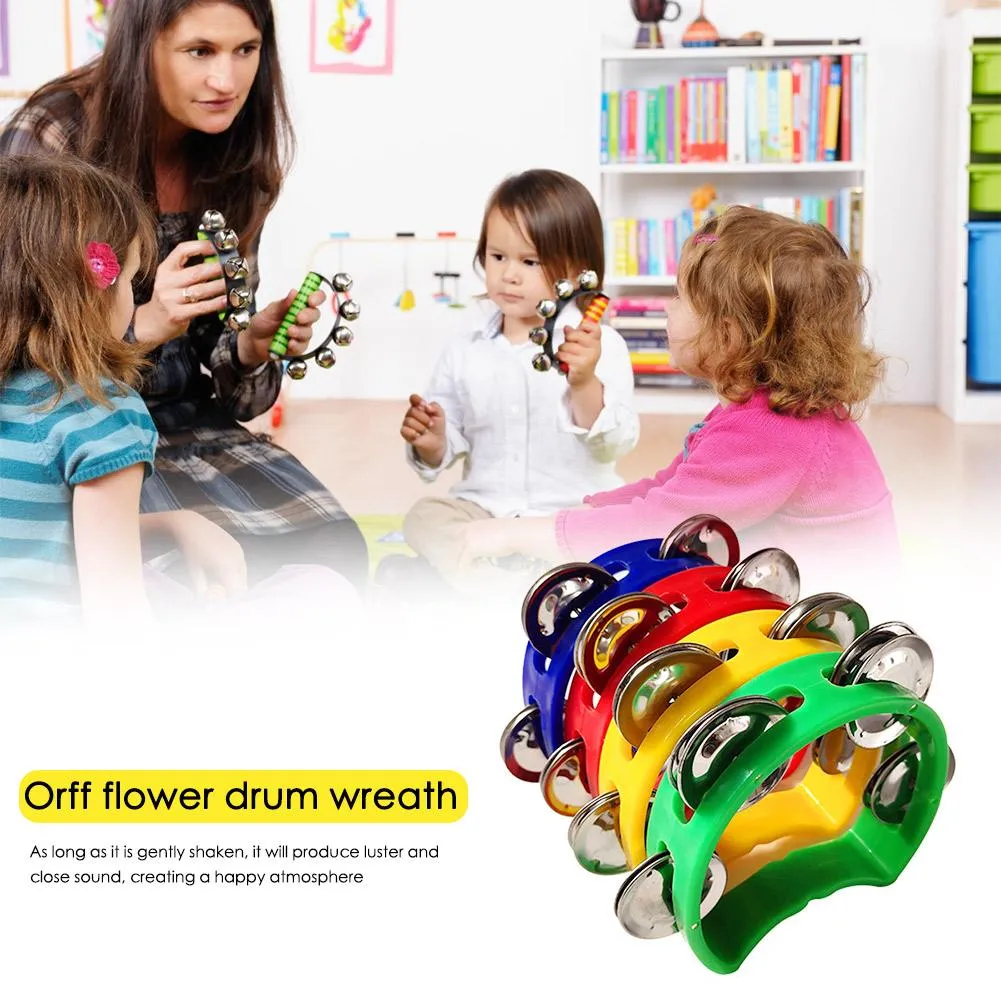 DHgate.com:4 PackJingle Bells Tambourines Set | Musical Rattles for ...