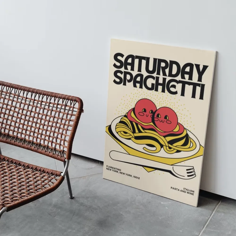 Spaghetti Art Buy Spaghetti Date Wall Art Online At Best Price
