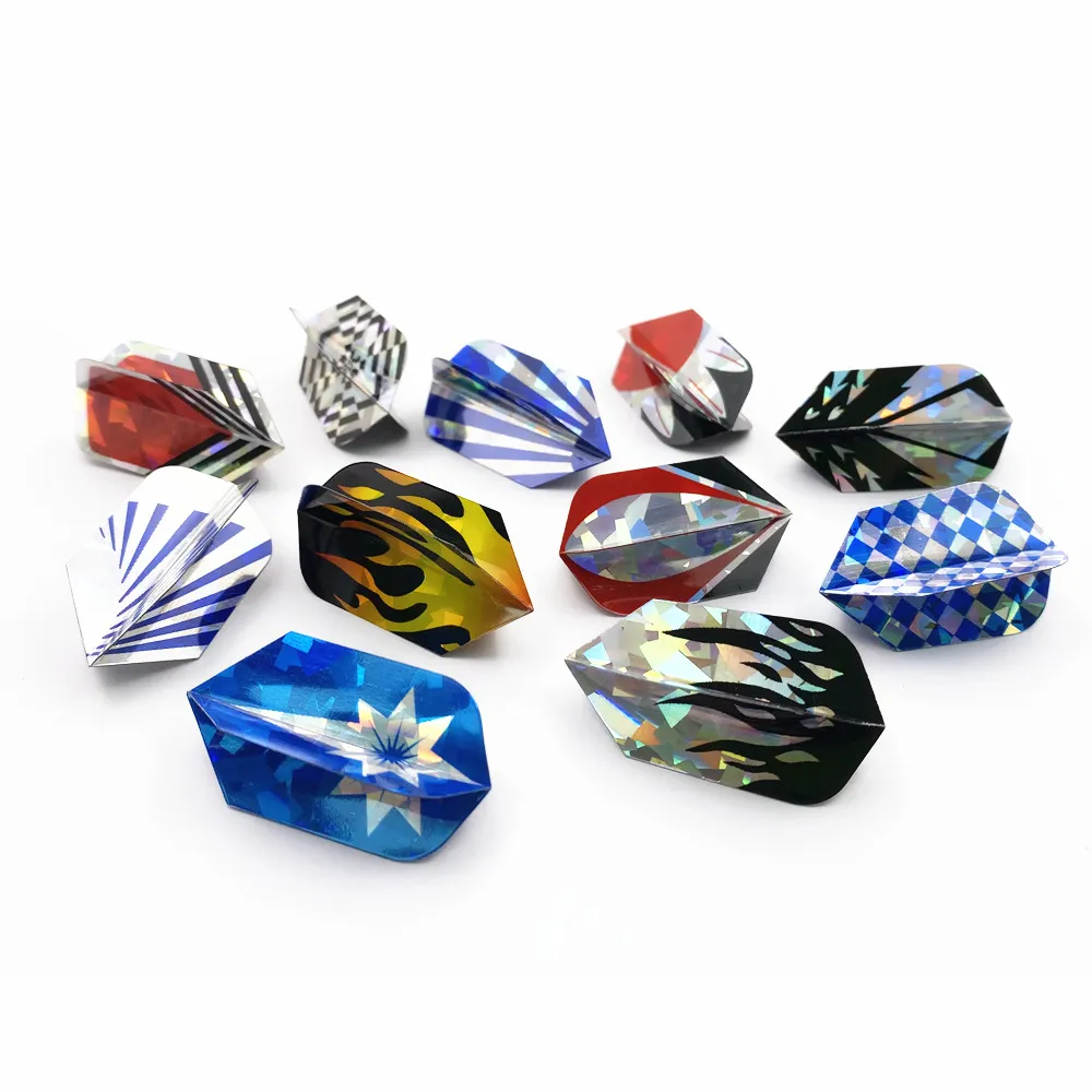 DHgate.com:PET Dart Flights Set | 15 Aluminum Foil Dart Tail Fins ...