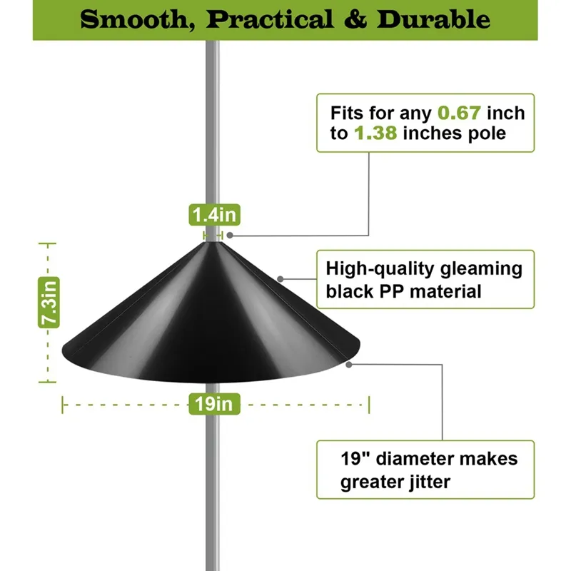 Premium Bird Feeder Guard - Stop Rodents! Galvanized Protection for ...