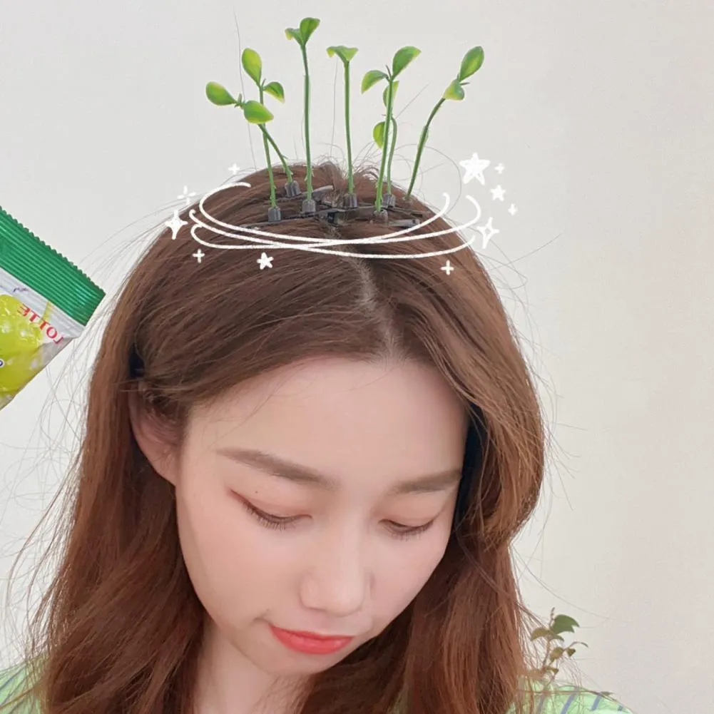 Sprout Clips For Kids: Novelty Plant Hair Clips, Cute Bean Sprout Hair ...