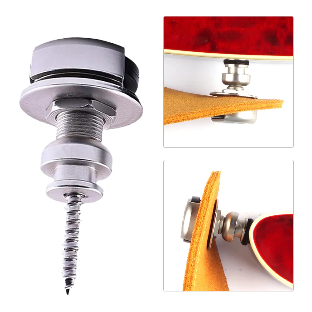 DHgate.com:2-Pack Durable Guitar Strap Locks with Screws - Secure Strap ...